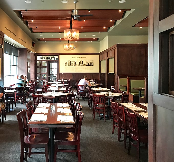 The dining room strikes that elusive balance between "nice enough for a date" and "comfortable enough to linger over one more beer."
