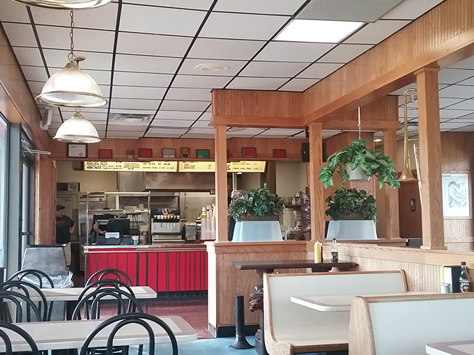 The ordering counter awaits your decision, though let's be honest—you've been thinking about that burger since you parked the car.