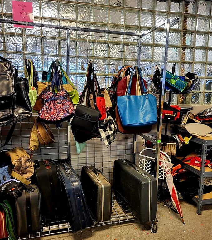 Suitcases and handbags gather like old friends, each carrying stories of adventures past and future journeys.