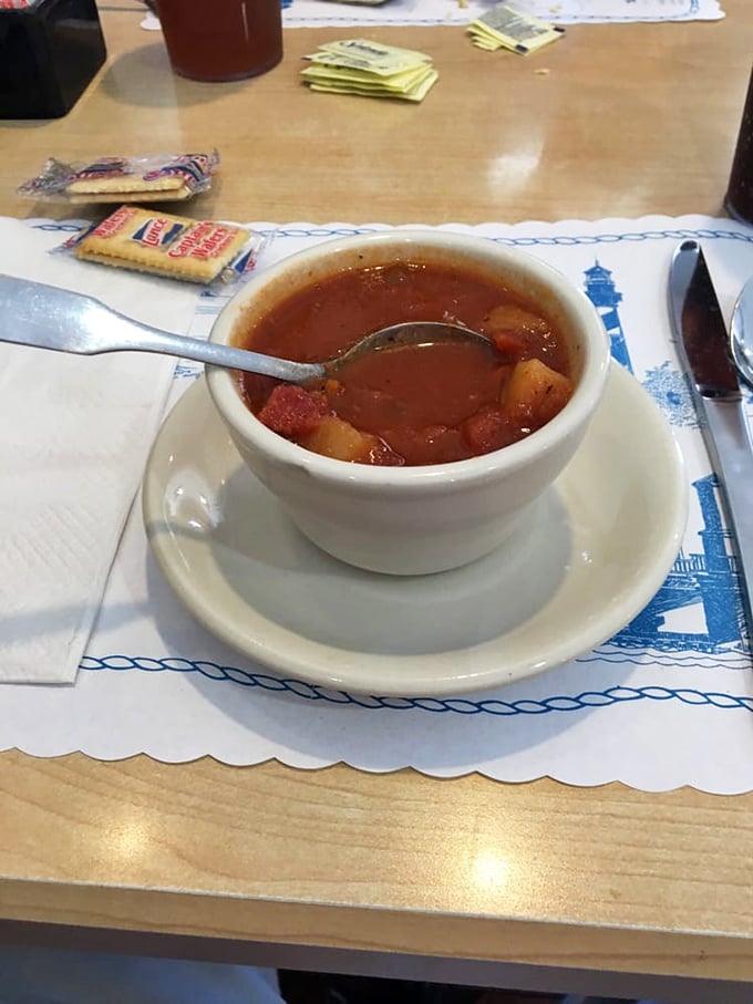 Minorcan clam chowder with that signature datil pepper heat—Florida's answer to New England, and possibly the better comeback.