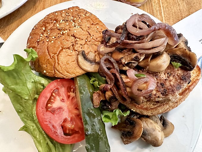 A burger that reminds you why this American classic never needed reinvention – just quality ingredients and respect for tradition.