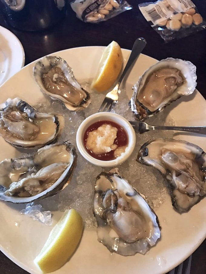 Oysters so fresh they practically wink at you. Served with just lemon and cocktail sauce – because when the ocean delivers perfection, you don't overdress it.