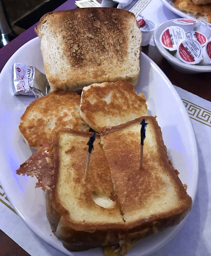 The grilled cheese sandwich that grew up and got sophisticated—melty cheese and toasty bread that makes you feel like a kid again.