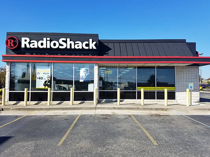 Even RadioShack survives in Kinston! Like finding a vinyl record store or a phone booth – nostalgic retail that refuses to surrender to time.