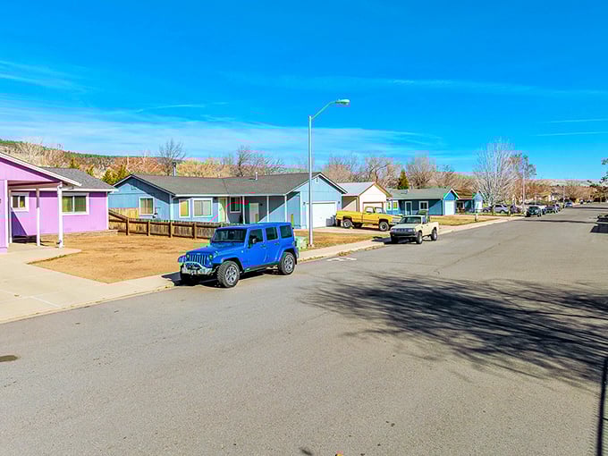 These colorful ranch-style homes with their tidy yards tell the real Susanville story—not of tourist attractions, but of everyday life unfolding at its own unhurried pace.