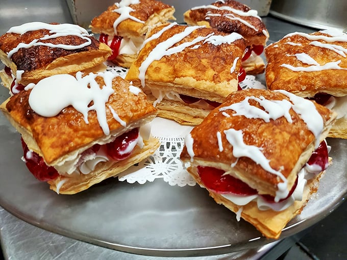 These raspberry squares look like they were invented by someone who thought, "What if dessert, but make it irresistible?" Mission accomplished.