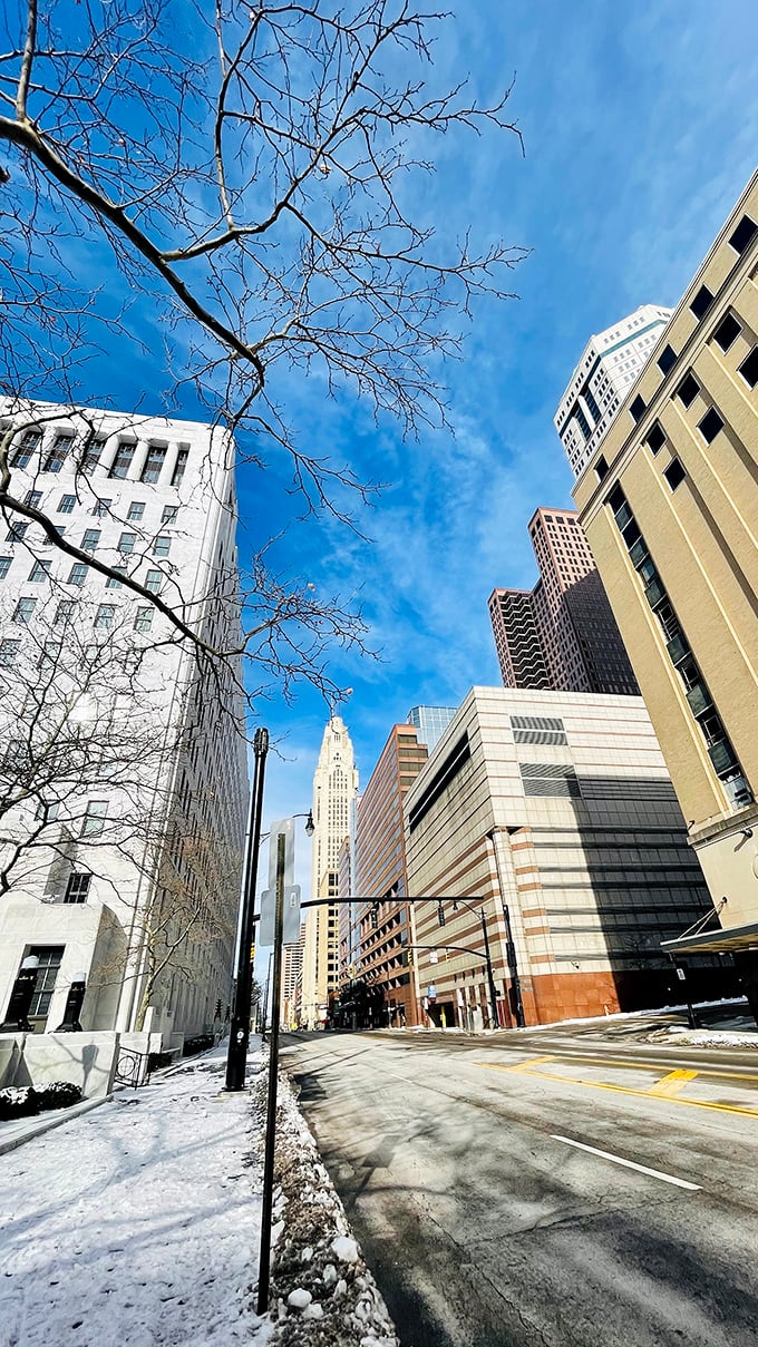 Downtown Columbus offers unexpected treasures around every corner, with architecture that spans decades and styles surrounding the judicial district.