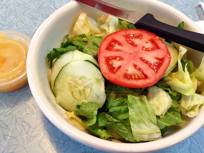 A garden-fresh salad that proves even diners know their way around vegetables – the perfect counterpoint to all that delicious diner decadence.