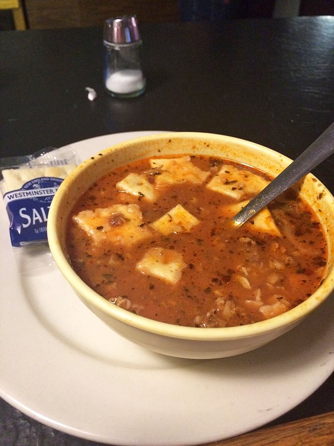 A hearty bowl of seafood soup that warms you from the inside out—like a maritime hug in liquid form.