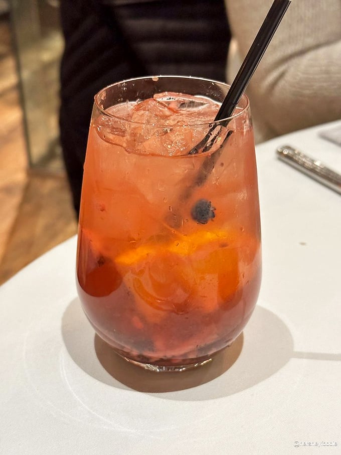 The sangria arrives like liquid sunset in a glass – fruit-forward, refreshing, and dangerously easy to enjoy on a Pennsylvania evening.