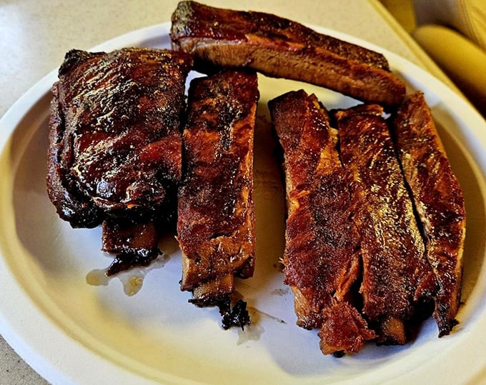 Ribs that make you reconsider your table manners – when meat falls off the bone this perfectly, Emily Post would surely make an exception.