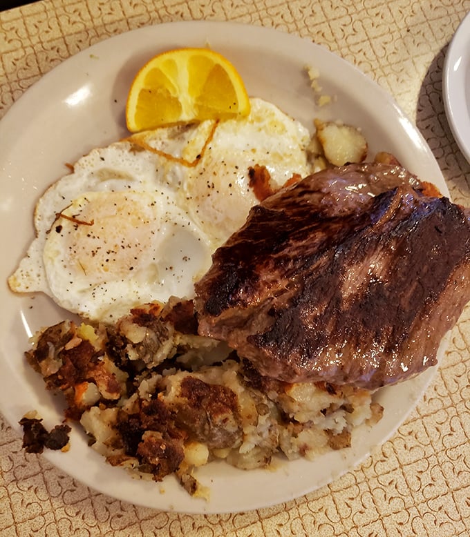 Steak and eggs—the breakfast of champions and the lunch of those who don't care what time it is when hunger calls.