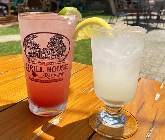 Summer in a glass! These colorful cocktails on the patio are what Michigan afternoons were made for—refreshing, vibrant, and just strong enough.