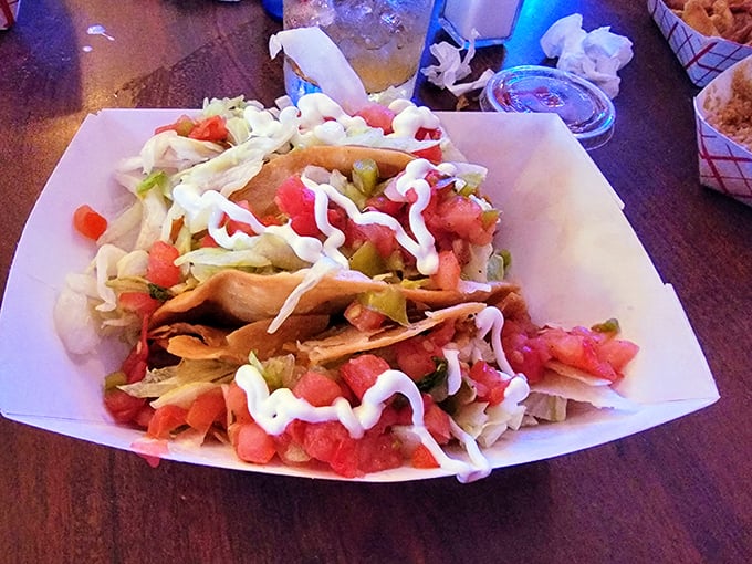 Even the tacos get the Rip's treatment—fresh, unfussy, and generous. No pretentious "fusion" here, just good eating that hits the spot.