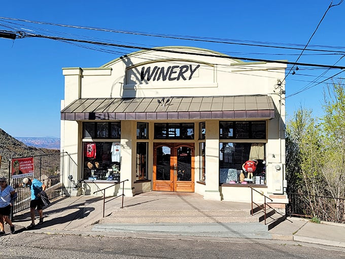 Jerome's wineries offer tastings with a view that rivals Napa—proving Arizona's high desert can produce both copper and cabernet.
