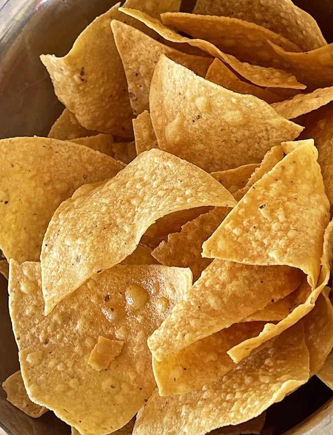 Crispy, light, and perfectly salted tortilla chips—the unsung heroes of Mexican dining that somehow never get the recognition they deserve.