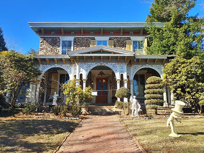 This whimsical Victorian home with its ornate details and colorful accents reminds us that architectural personality is something worth preserving.