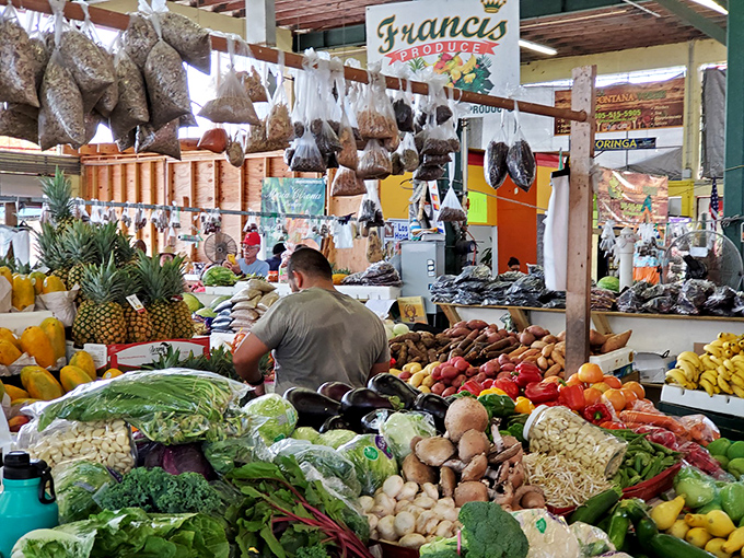 Francis Produce stands as a testament to Florida's agricultural bounty – where the pineapples are actually sweet and the tomatoes remember they're fruit.