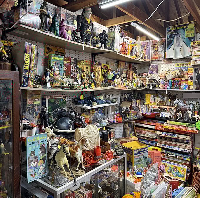Not just toys, but tiny time capsules. This booth could make any grown adult suddenly remember their childhood Christmas list verbatim. 