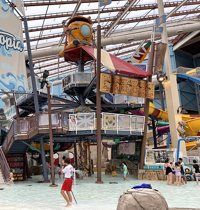 Wait—is this a water park? Some Pocono visitors combine their outlet shopping with nearby aquatic adventures for the ultimate family day.