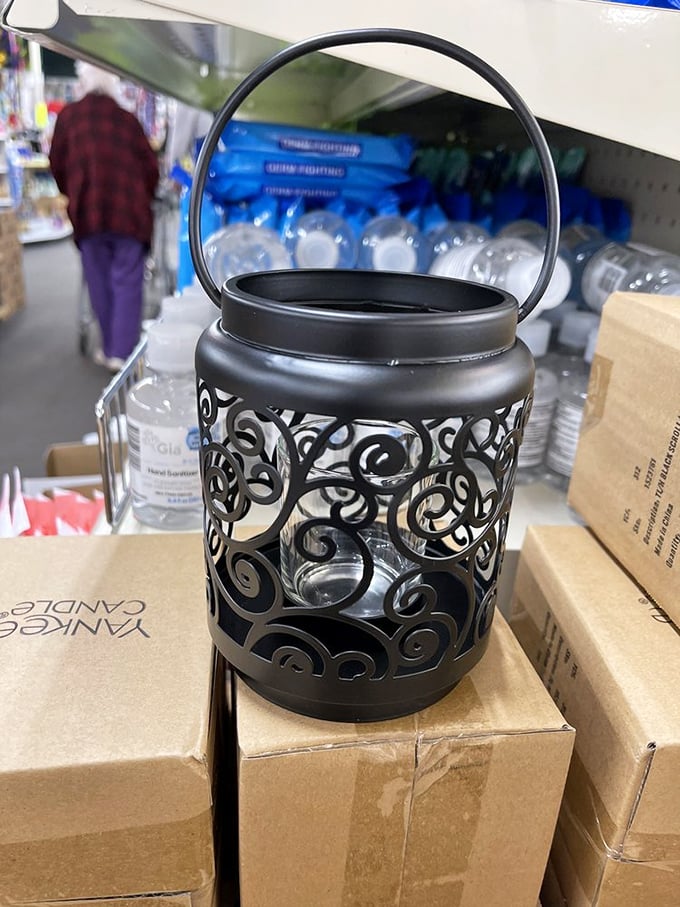 A decorative lantern fancy enough for company but practical enough to survive your next power outage.