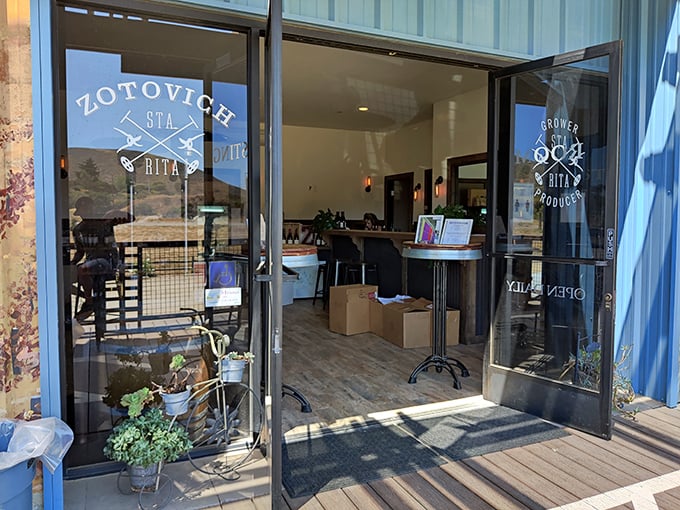 9.aZotovich's welcoming entrance promises wine discoveries without the intimidation factor. No sommelier speak, just "Do you like it? Yes? Have some more!" zotovich vineyards tasting room