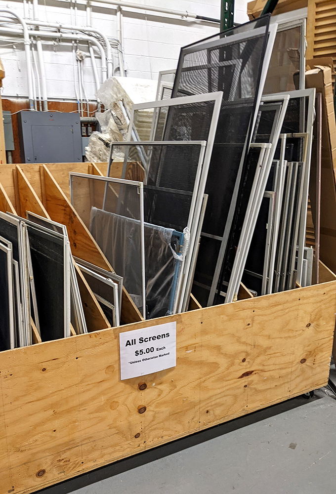 Window screens for $5 each—because keeping bugs out of your house shouldn't cost more than the bugs would pay in rent if they could contribute.