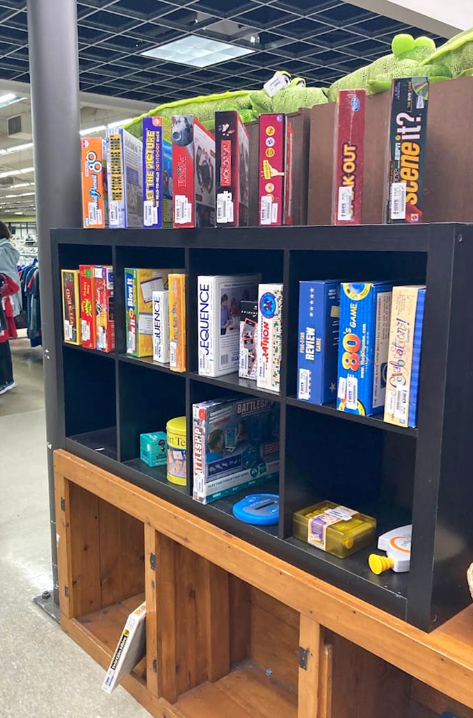 Board game heaven awaits the competitive family—from vintage Monopoly to modern strategy games, all without the sticker shock of retail.