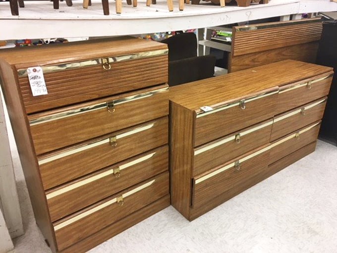 Mid-century modern dressers with more character than anything you'll find at big-box stores.