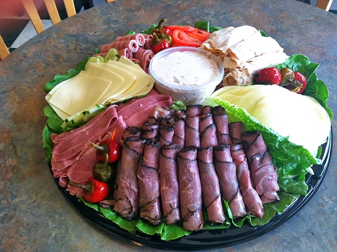 A charcuterie spread that turns rolled meats into an elegant feast worthy of any gathering.