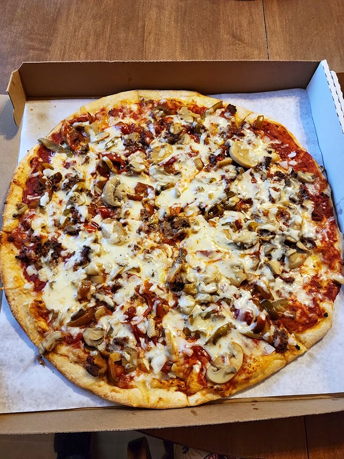 A pizza that doesn't just satisfy hunger but creates memories—the kind you'll randomly crave at 2am for years to come.