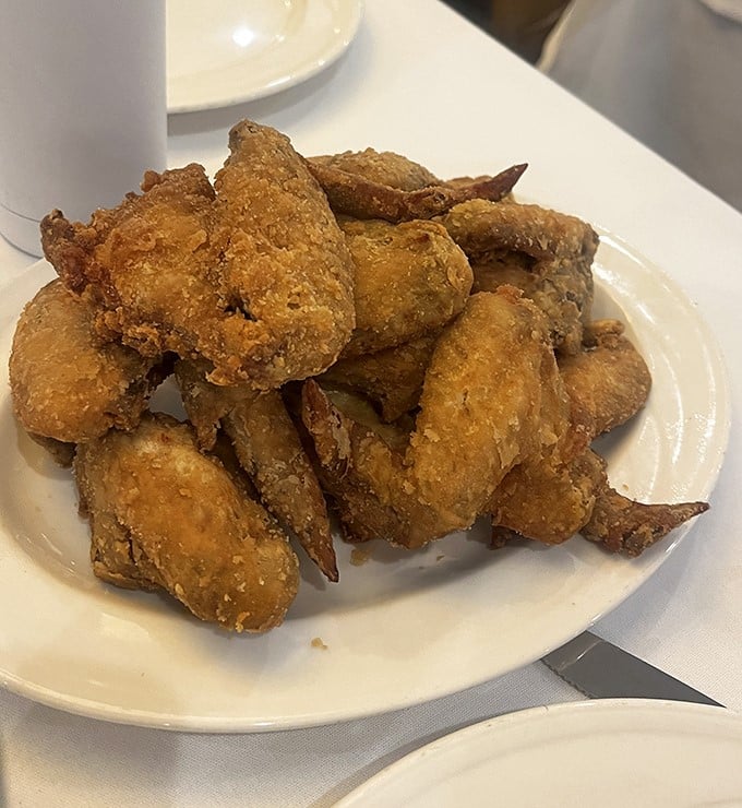 Chicken wings that make you question why you ever bothered with those chain restaurants. These aren't just wings—they're flavor vehicles with a perfect crunch-to-juicy ratio.