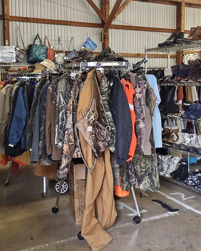 Hunting gear and workwear hang with military precision. The perfect place to outfit yourself for Pennsylvania's great outdoors.