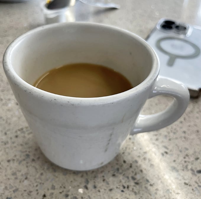 The humble diner coffee cup—where caffeine meets function in a ceramic vessel that's witnessed countless morning conversations.