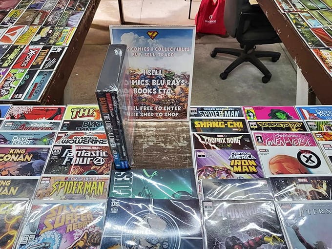 Comic books and collectibles create a time machine to Saturday mornings when heroes wore capes, not smartphones.