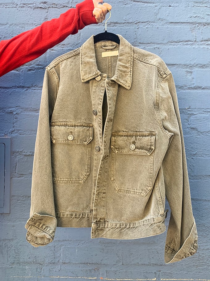 Denim that's done the work: This perfectly worn-in jacket has already survived the awkward breaking-in period, leaving you with just the good part.