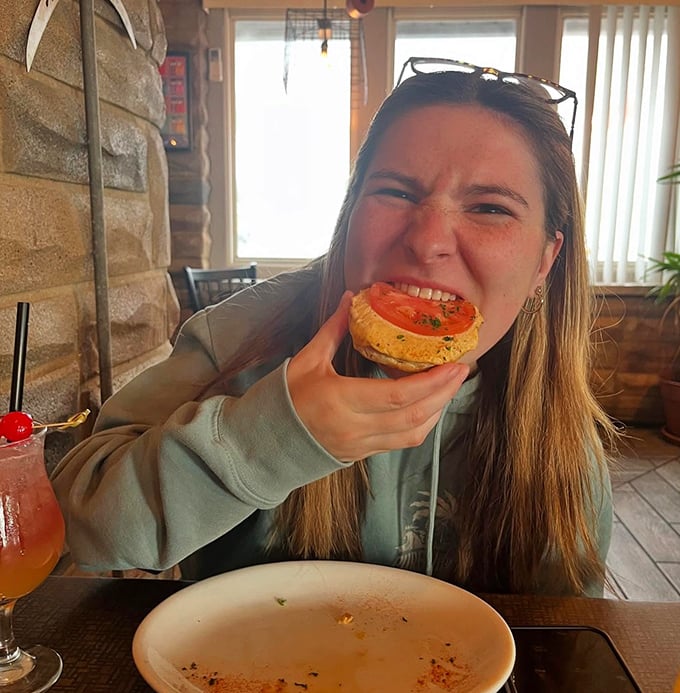 The dining room where calories don't count and seafood stories get better with each telling. Notice the lack of pretension – that's intentional.