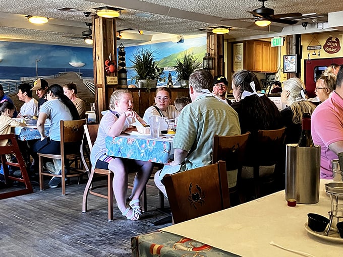 The dining room hums with the universal language of good food – animated conversations punctuated by the occasional appreciative silence.