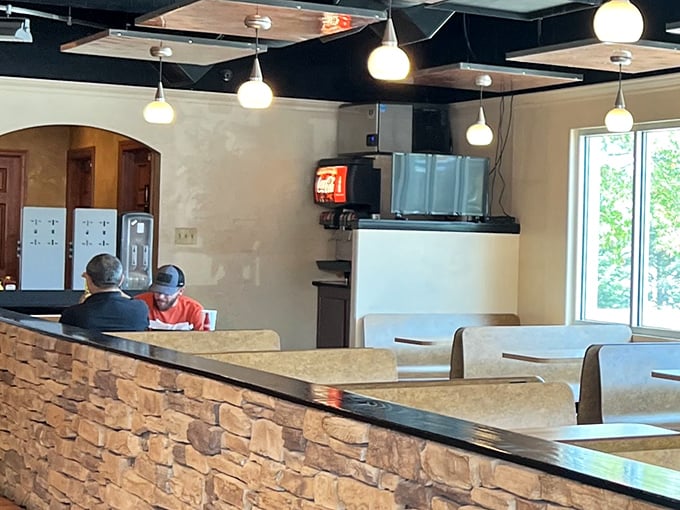 Real customers enjoying real food in this authentic neighborhood gathering spot that feels like extended family.