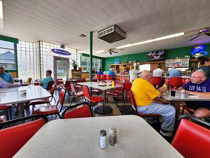 Where strangers become friends over the shared religion of perfectly smashed burgers and cold beer in frosty goblets.