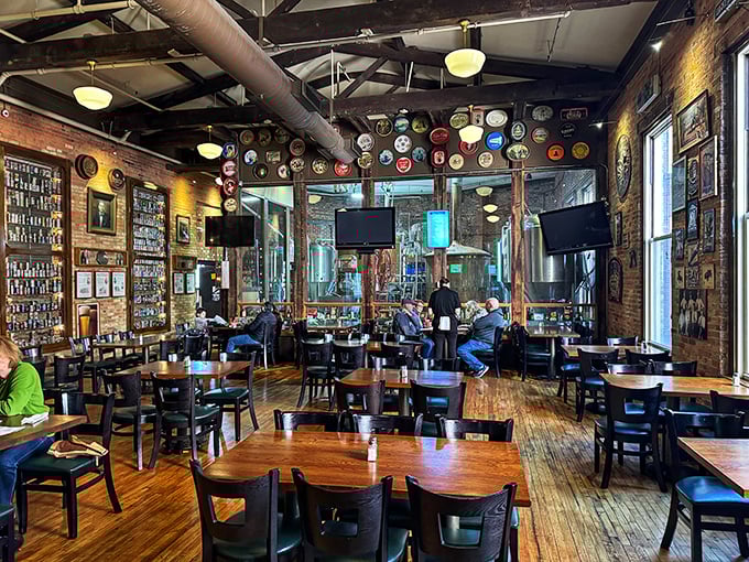 Beer signs watch over diners like guardian angels of good times. The collection took decades to assemble, minutes to appreciate.