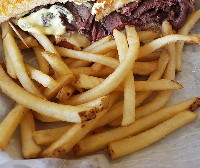 These aren't just fries—they're supporting actors that steal the scene. Crispy, golden, and unapologetically potato-forward in the best possible way.