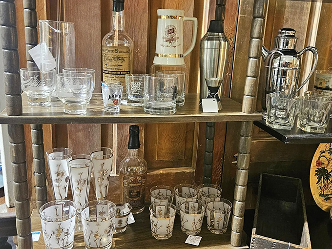 Bar carts everywhere are crying out for these vintage glasses – each one with stories of cocktail parties and holiday toasts.