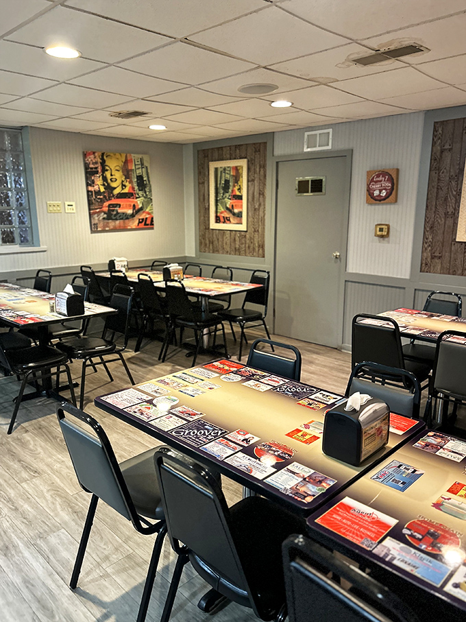 The dining room feels like it's been frozen in time since the Reagan administration, and that's precisely why we love it.
