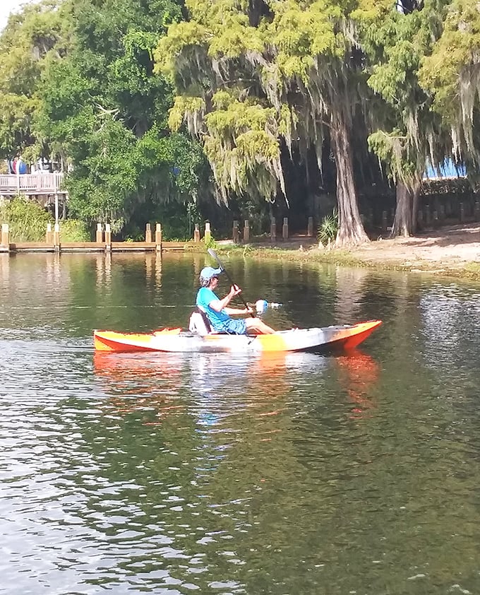 Kayaking the peaceful waters between Winter Park's lakes offers a paddler's paradise—exercise disguised as sightseeing at its finest.