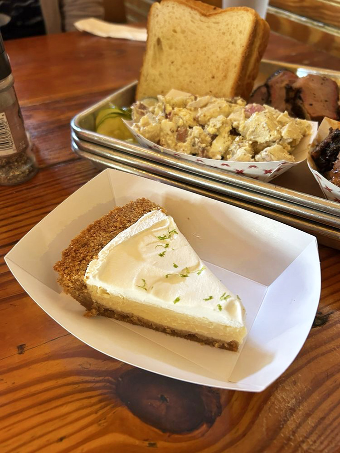 Key lime pie that strikes the perfect balance between tart and sweet—like a dessert version of a perfect New Orleans day.
