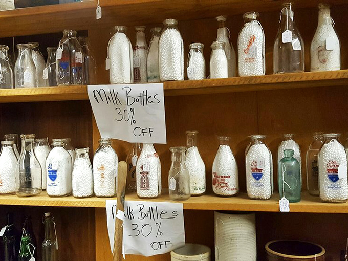 These milk bottles aren't just containers—they're glass time machines to when the milkman knew your name and your favorite dairy.