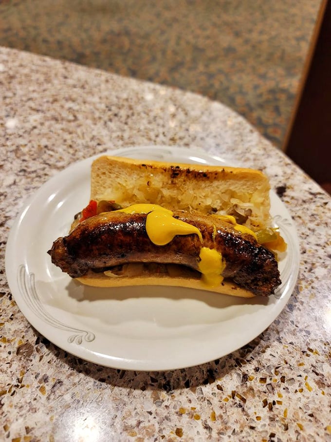 This sandwich isn't just lunch—it's structural engineering with flavor, where every layer contributes to the perfect bite architecture.