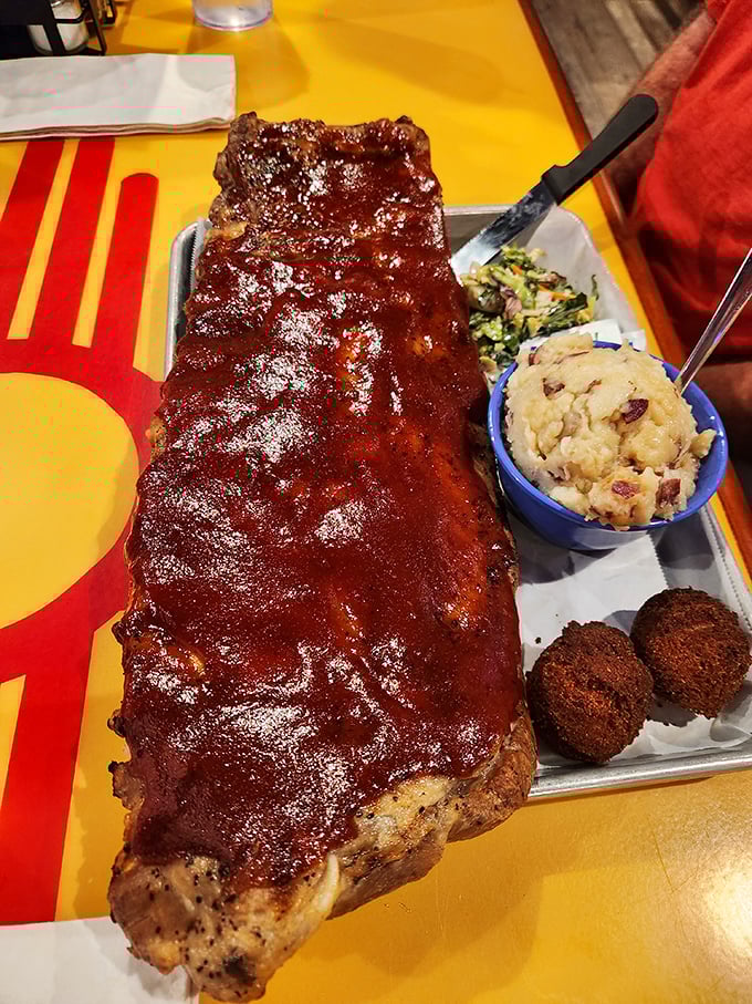 Ribs glazed like mahogany furniture you're actually allowed to eat – your dining room table is jealous.