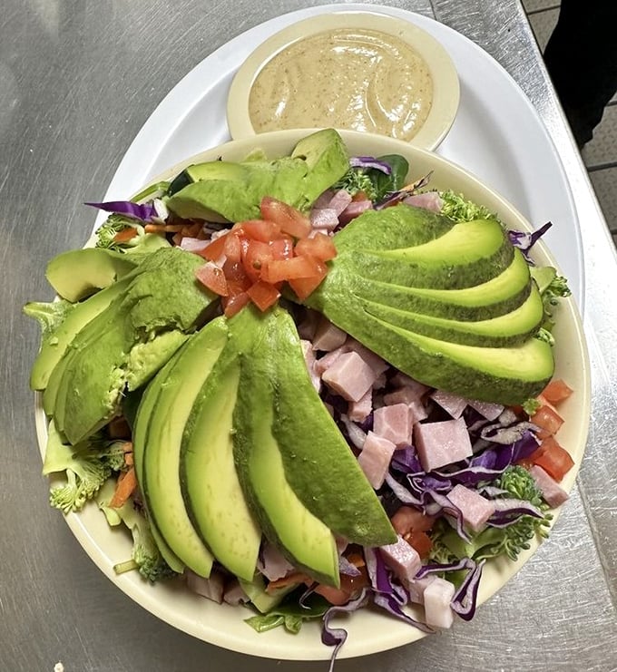 Who knew avocado could look this good in the desert? This salad isn't just fresh—it's what your doctor ordered and your taste buds demanded.